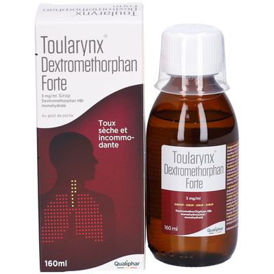 Toularynx Dextromethorpan Forte Toux Sèche 160 ml - Farmaline