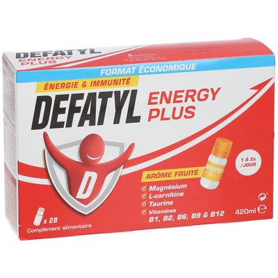 Defatyl Energy Plus Drinkbaar 28x15 ml - Farmaline