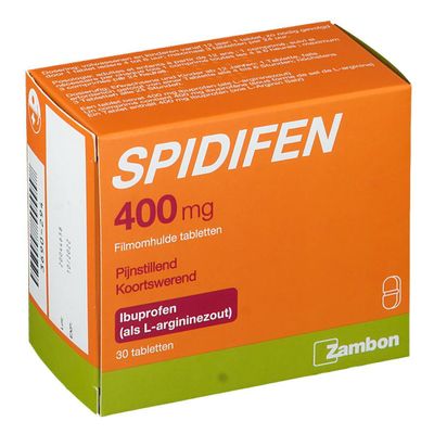 SPIDIFEN 400 mg Ibuprofen | Pijn & Koorts 30 St - Farmaline