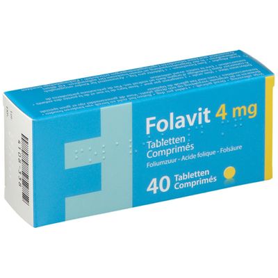 Folavit 4mg 40 pc(s) - Farmaline