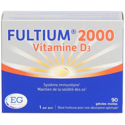 Fultium 2000 | Vitamine D3 | Immuunsysteem & Behoud van Sterke Botten ...