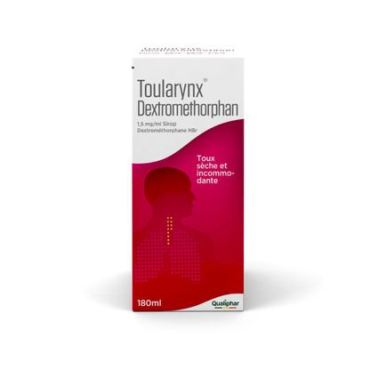 Toularynx Dextromethorphan Sirop Toux Sèche 180 ml - Farmaline