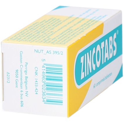 Zincotabs 60 St - Farmaline