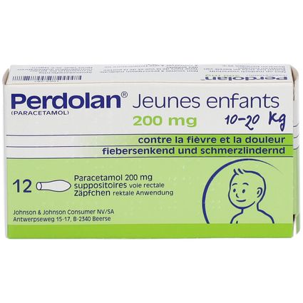 Perdolan® Kleuters 200mg 12 St - Farmaline