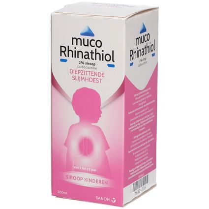 Muco Rhinathiol 2% Sirop Enfants Toux Grasse 200 ml - Farmaline