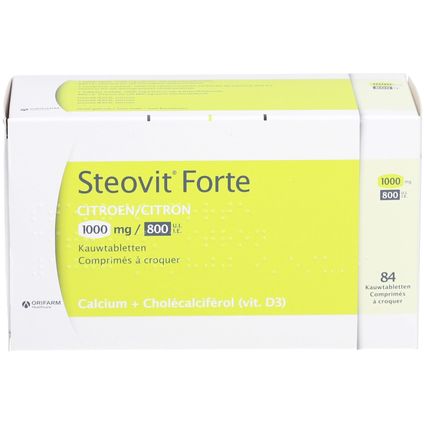 Steovit® Forte Citron 1000mg/800 U.I. 84 pc(s) - Farmaline