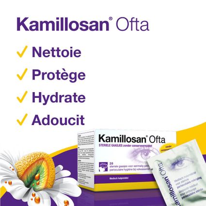 Kamillosan® Ofta Lingettes Stériles | Sans conservateur | Nettoyage ...