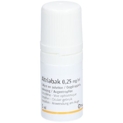 Altriabak® 0,25 mg/ml Oogdruppels 5 ml - Farmaline
