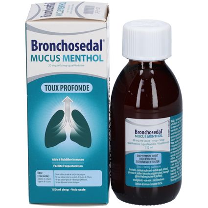 Bronchosedal® Mucus Menthol 20mg/ml Siroop 150 ml - Farmaline