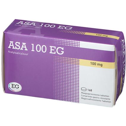 ASA 100 EG 100mg 168 pc(s) - Farmaline