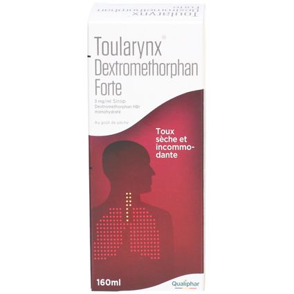 Toularynx Dextromethorpan Forte Toux Sèche 160 ml - Farmaline