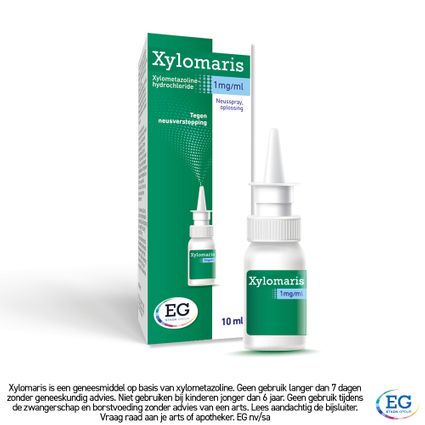 Xylomaris Neusspray EG 1 mg/ml | Verkoudheid & Loopneus 10 ml - Farmaline