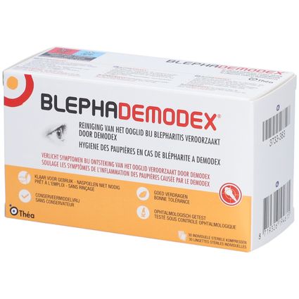 Blephademodex Compresses Nettoyantes Stériles 30 pc(s) - Farmaline