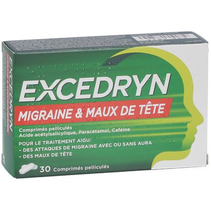 Excedryn Migraine en Hoofdpijn 30 St - Farmaline
