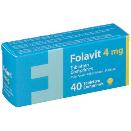Folavit 4mg 40 pc(s) - Farmaline