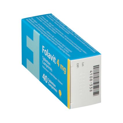 Folavit 4mg 40 pc(s) - Farmaline