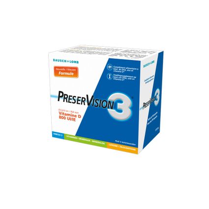 PreserVision 3 + Vitamine D3 180 St - Farmaline