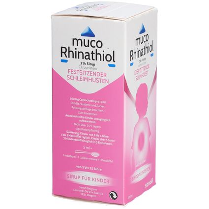 Muco Rhinathiol 2% | Sirop Toux Grasse | Enfant 200 ml - Farmaline
