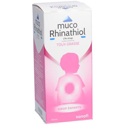 Muco Rhinathiol 2% | Sirop Toux Grasse | Enfant 200 ml - Farmaline