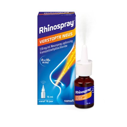 Rhinospray® Verstopte Neus 1,18 mg/ml | Neusspray | 8 tot 10 uur actief ...