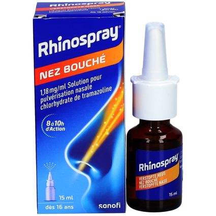 Rhinospray® Verstopte Neus 1,18 mg/ml Oplossing Neusspray 15 ml - Farmaline