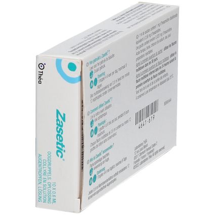 Zasetic® 1mg/ml Oogdruppels 10x0,6 ml - Farmaline