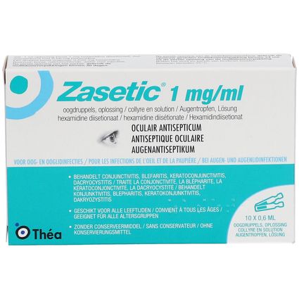 Zasetic® 1mg/ml Oogdruppels 10x0,6 ml - Farmaline