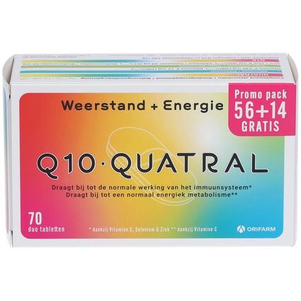 Q10 Quatral + 14 Tabletten GRATIS 56+14 pc(s) - Farmaline