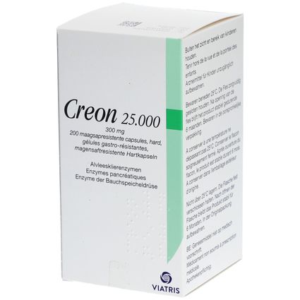 Creon 25.000 300 mg 200 St - Farmaline