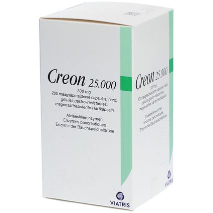Creon 25.000 300 mg 200 St - Farmaline
