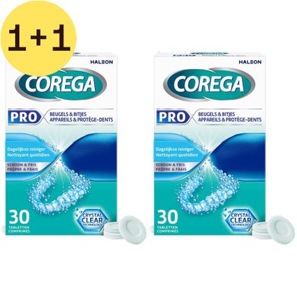 Corega Pro Beugels & Bitjes 2x30 St - Farmaline