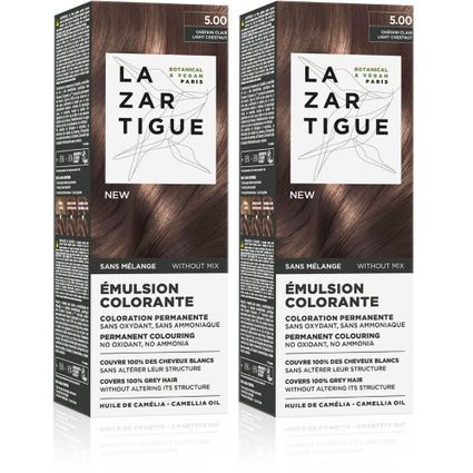 LAZARTIGUE Permanent Colouring Licht Kastanje 2x60 ml - Farmaline