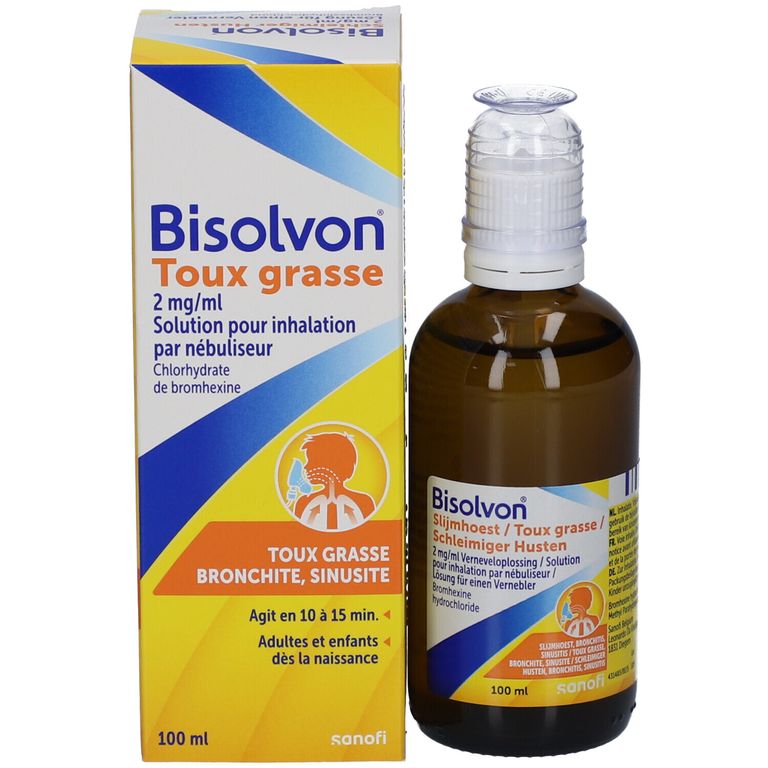 Bisolvon® Toux Grasse 2 mg/ml Solution pour Inhalation par Nébuliseur ...