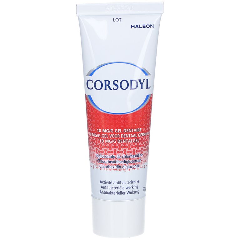 Corsodyl Gel dentaire 50 g - Farmaline