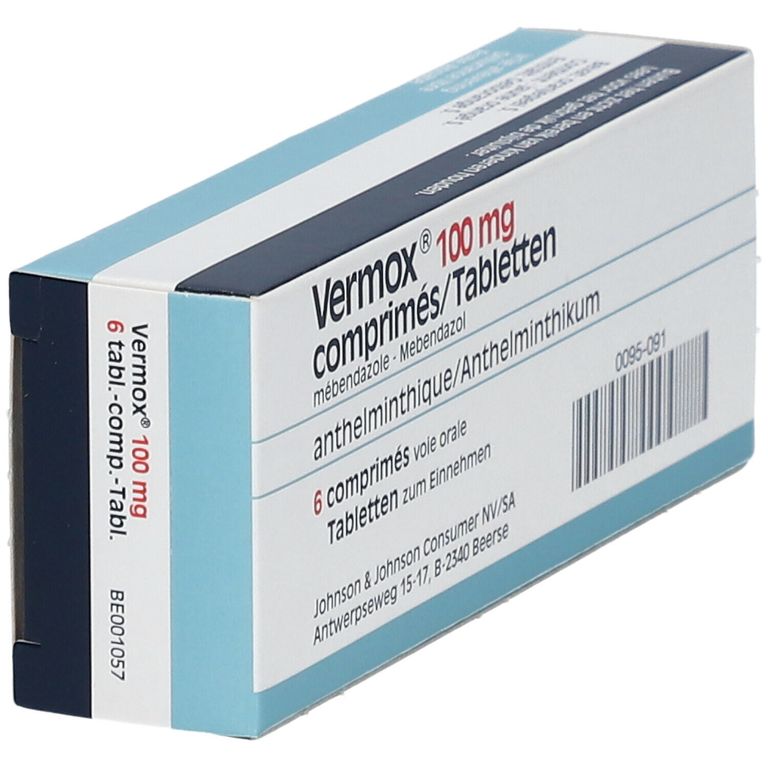 Vermox 100mg 6 St - Farmaline