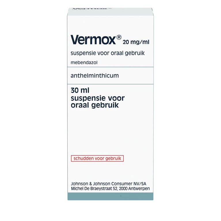 Vermox® Suspensie | Laxeermiddel tegen Worminfecties 30 ml - Farmaline