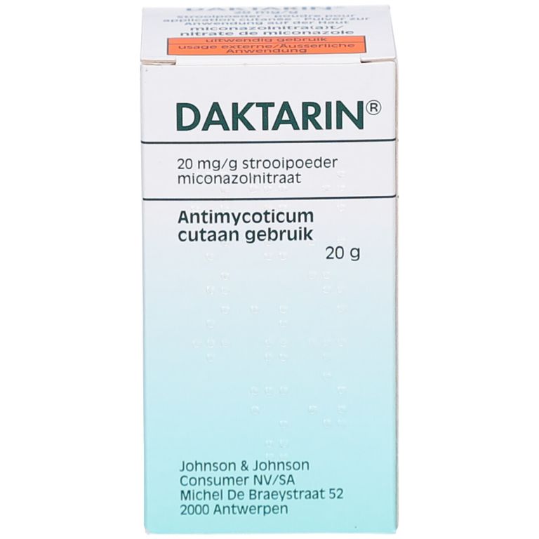 Daktarin® Poeder - Tegen Voetschimmel 20 mg - Farmaline