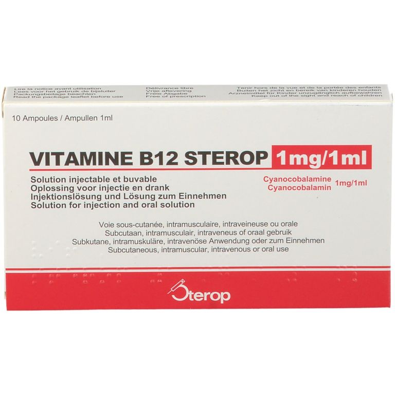 Sterop Vitamine B12 1 mg/1 ml 10x1 ml - Farmaline