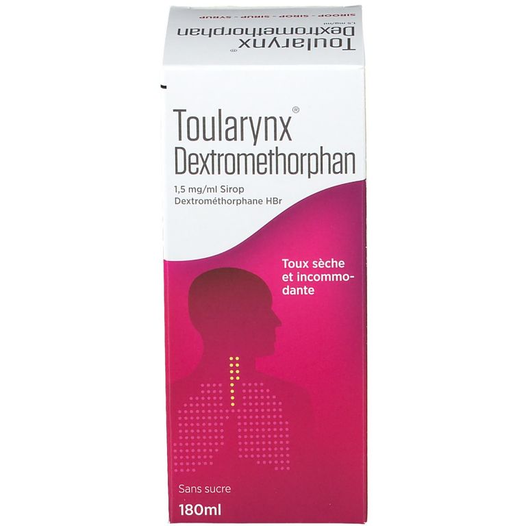 Toularynx Dextromethorphan Droge Hoest 180 ml - Farmaline