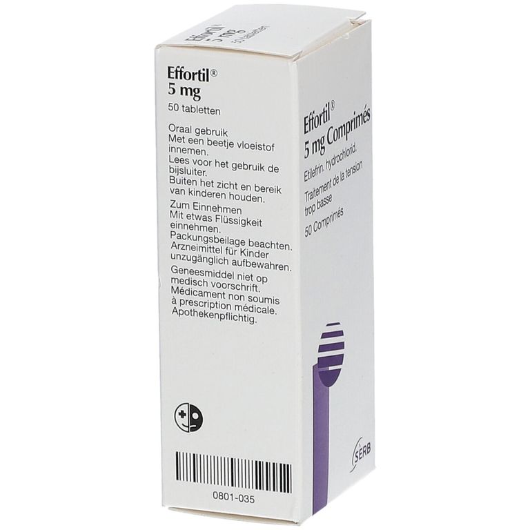 Effortil 5mg 50 St - Farmaline