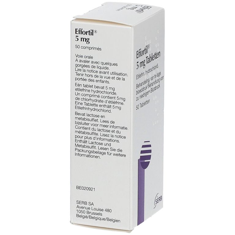Effortil 5mg 50 pc(s) - Farmaline