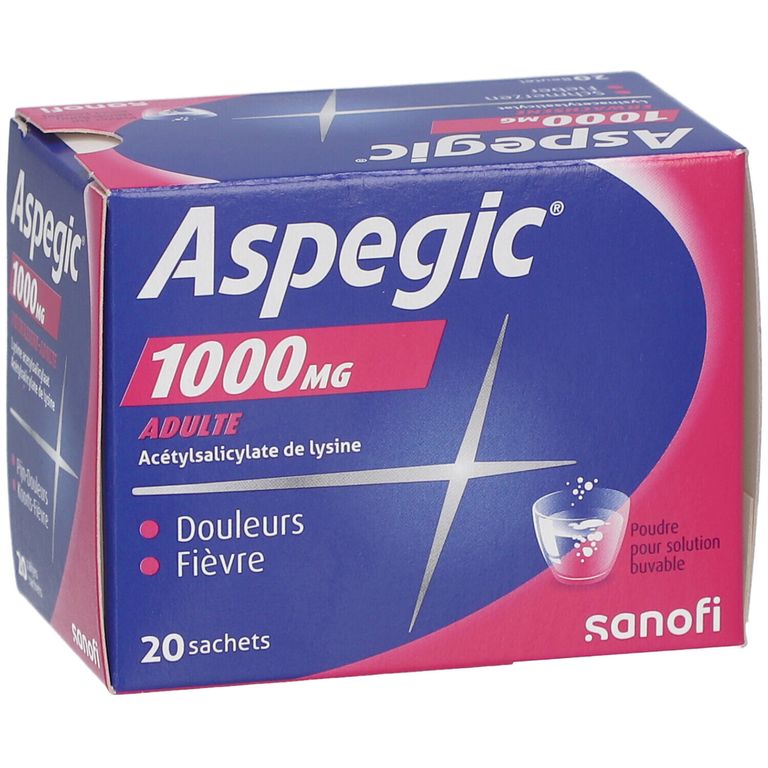 Aspégic 1000mg - Pijn 20 St - Farmaline
