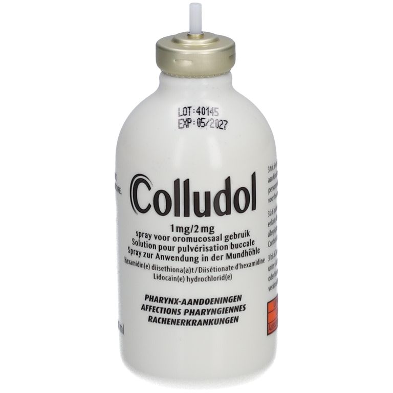 Colludol 1 mg/2 mg Spray voor Oromucosaal Gebruik |Keelpijn en ...