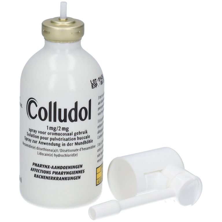 Colludol 1 mg/2 mg Spray voor Oromucosaal Gebruik |Keelpijn en ...