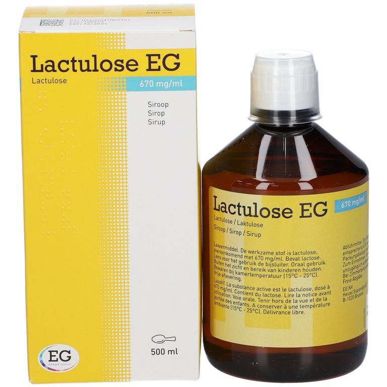 Lactulose EG 670 mg/ml | Laxeermiddel 500 ml - Farmaline