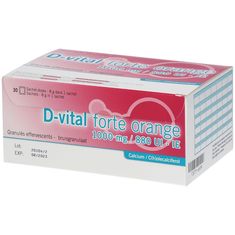 D-Vital® Forte Orange 1000 mg - 880 UI-IE 30 St - Farmaline