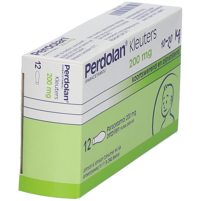 Perdolan® Kleuters 200mg 12 St - Farmaline