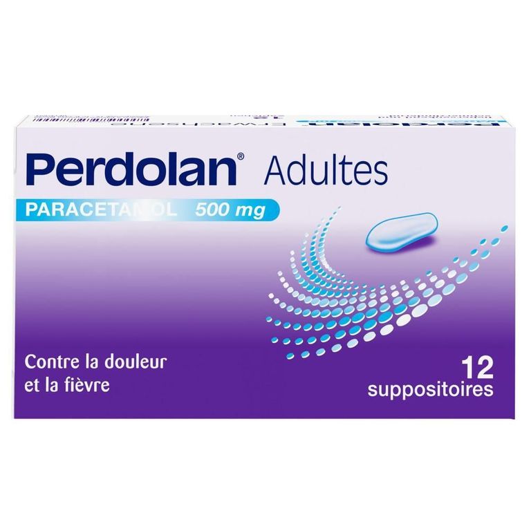 Perdolan® Adultes | Paracétamol 500mg Contre Douleurs et Fièvres 12 pc ...