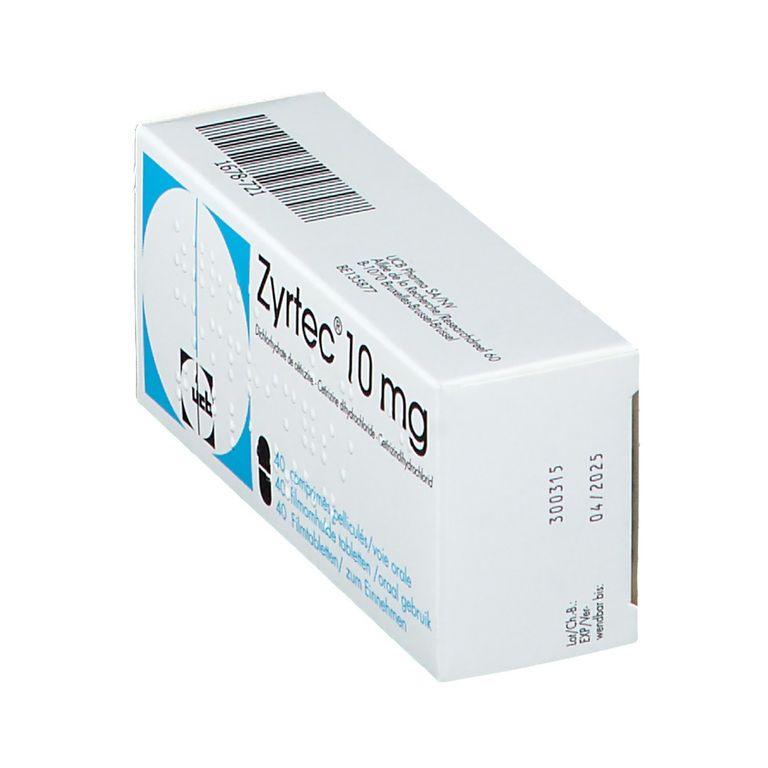 Zyrtec 10mg 40 St - Farmaline
