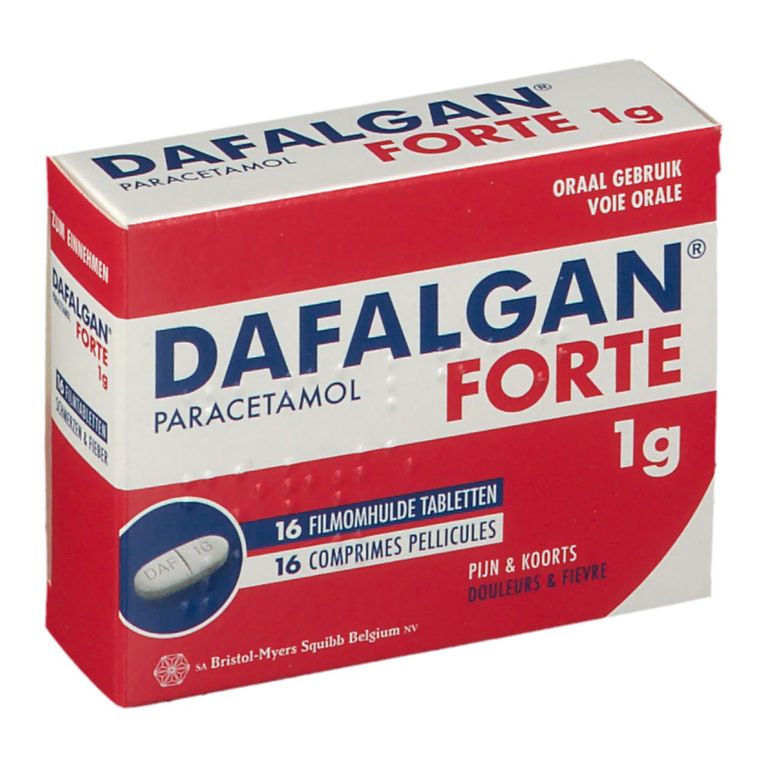 Dafalgan® Forte 1g Paracétamol | Douleurs & Fièvre 16 pc(s) - Farmaline